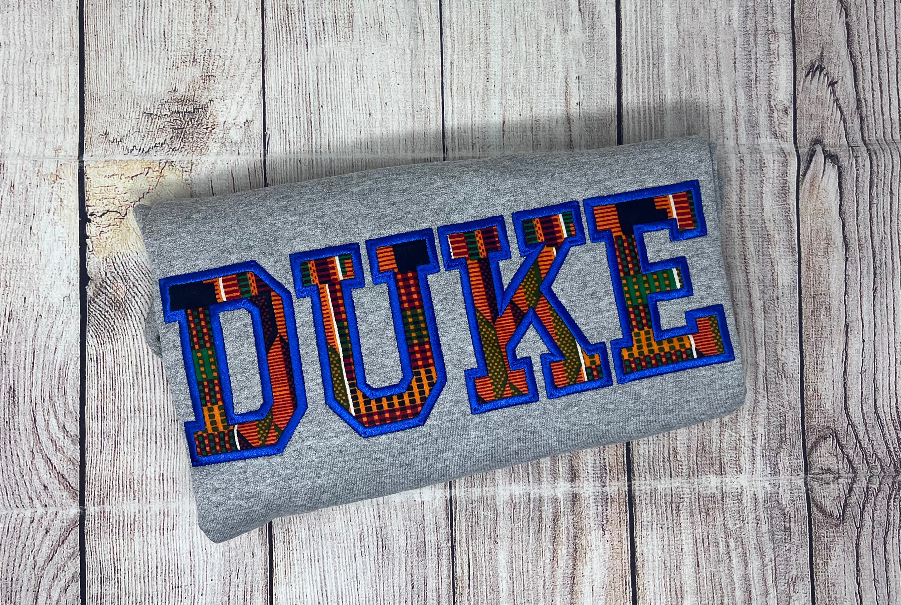 Duke inspired Kente Sweatshirt – Every Sew Often Designs